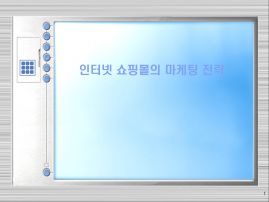 인터넷 쇼핑몰의 마케팅 전략-1페이지