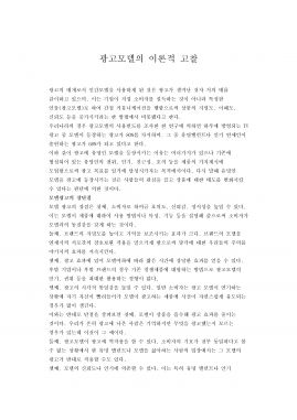 광고모델의 이론적 고찰-1페이지