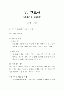 세계 간호(사) 발달사 정리-1페이지