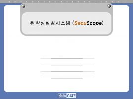 취약성점검시스템 SecuScope-1페이지
