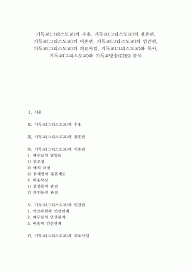 기독교(그리스도교) 수용, 기독교(그리스도교) 결혼관, 기독교(그리스도교) 이혼관, 기독교(그리스도교) 인간관, 기독교(그리스도교)의료사업, 기독교(그리스도교) 목사, 기독교(그리스도교)와 기독교방송(CBS)-1페이지