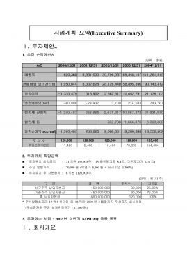 사이버아파트솔루션투자제안서-1페이지