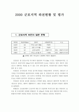 2000 군포지역 하천현황 및 평가-1페이지