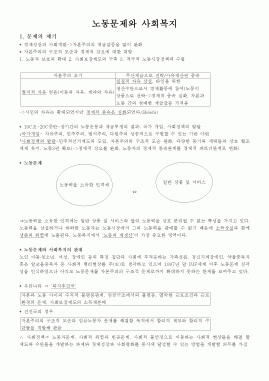 [복지] 노동문제와 사회복지  -1페이지