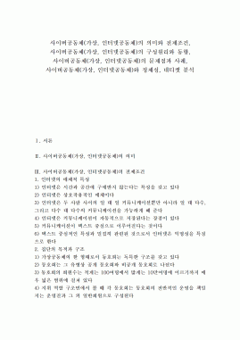 사이버공동체(가상, 인터넷공동체)의 의미와 전제조건, 사이버공동체(가상, 인터넷공동체) 구성원리와 동향, 사이버공동체(가상, 인터넷공동체) 문제점과 사례, 사이버공동체(가상, 인터넷공동체)와 정체성, 네티켓-1페이지