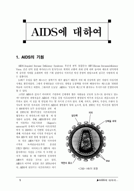 AIDS에 대하여-1페이지