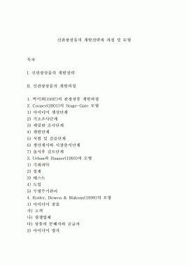 신관광상품의 개발전략과 과정 및 모형-1페이지