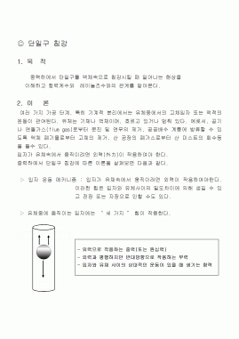 단일구침강,stokes 의 법칙-1페이지