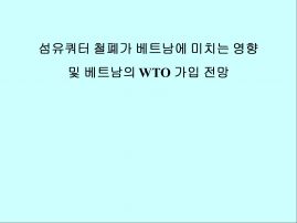 섬유쿼터 철폐가 베트남에 미치는 영향 및 베트남의 WTO 가입 전망-1페이지