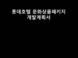 호텔상품개발개안서-1페이지