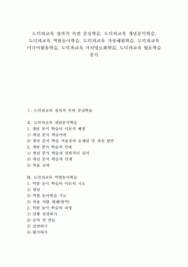 [도덕과교육]도덕과교육 정의적 측면 중심학습, 도덕과교육 개념분석학습, 도덕과교육 역할놀이학습, 도덕과교육 가상체험학습, 도덕과교육 미디어활용학습, 도덕과교육 가치명료화학습, 도덕과교육 협동학습 분석-1페이지