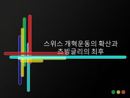 스위스 개혁운동의 확산과 츠빙글리의 최후-1페이지