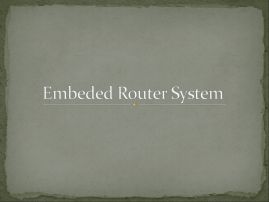 Embeded Router System-1페이지