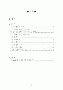 cjmall의_인터넷_비즈니스_모델_분석-1페이지