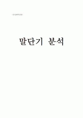 말단기분석-1페이지