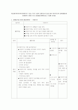 다문화가족자녀와 함께 할 수 있는 우리 고유의 전래 놀이 등을 찾아 언어지도의 실제(활동과 연계하여 2개의 프로그램(활동계획안)을 구성해 보세요-1페이지