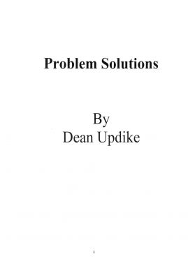 Beer_sol_01 (Problem Solutions by Dean Updlkie)-1페이지