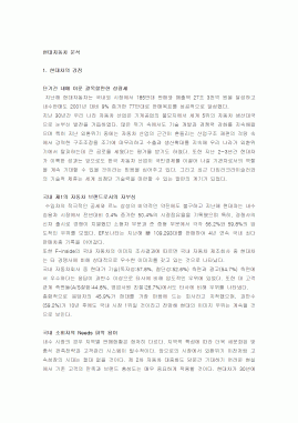 [사회과학] 현대자동차 기업분석 [비즈니스/경제]-1페이지