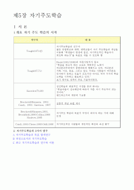 성인학습론 제5장 자기주도학습-1페이지