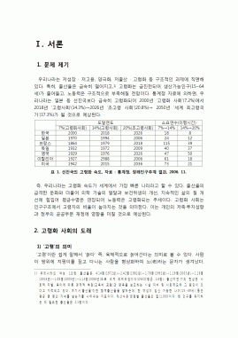 고령화 사회 원인 문제점 대책-1페이지