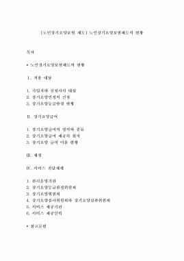 [노인장기요양보험 제도] 노인장기요양보험제도의 현황-1페이지