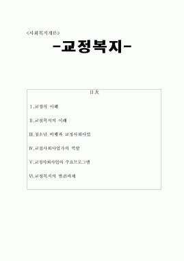 사회복지개론-교정복지-1페이지