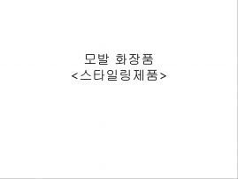 모발화장품 조사-1페이지