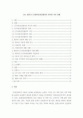 유엔아동권리협약의 의미와 나의 견해-1페이지