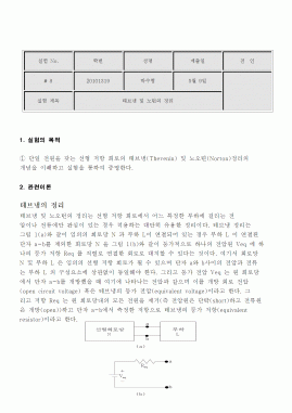 #8 태브냉 및 노턴의 정리-1페이지