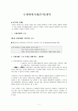 무역계약론에 관한 모든기초상식, 전문상식-1페이지