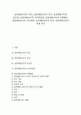 흡연예방교육의 의미, 흡연예방교육의 목적, 흡연예방교육의 중요성, 흡연예방교육과 사이버상담, 흡연예방교육과 특별활동, 흡연예방교육의 지도계획, 흡연예방교육의 효과, 흡연예방교육의 과제 분석-1페이지