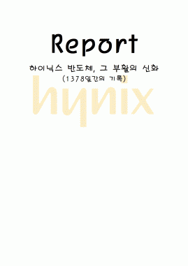 하이닉스 반도체의 성공 (하이닉스 반도체, 그 부활의 신화-1378일간의 기록)-1페이지