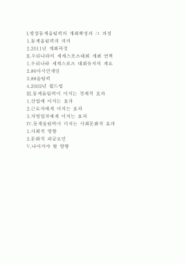 평창동계올림픽 개최가 우리나라에 미치는 사회,경제,문화적 영향(평창,나의 견해)-1페이지