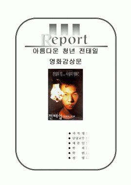 아름다운청년전태일영화감상문[갈등론적관점][아름다운청년전태일][아름다운청년전태일감상문][아름다운청년 전태일 감상평]-1페이지