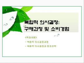 복합적 의사결정: 구매과정 및 소비경험-1페이지