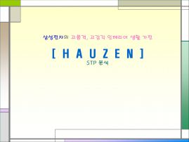 삼성전자의 고품격, 고감각 인테리어 생활 가전 [HAUZEN] STP 분석-1페이지