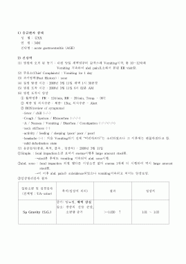 응급실 (ER) AGE (acute gastroenteritis) 케이스-1페이지