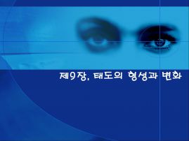 태도의 형성과 변화 [분석/조사] -1페이지