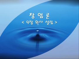 창업론 기업종류 및 설립절차-1페이지