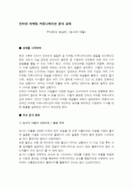 인터넷 마케팅 커뮤니케이션 분석 과제_주식회사 농심의 <농시미 마을> -1페이지