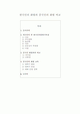 한국인의 화법과 중국인의 화법 비교-1페이지