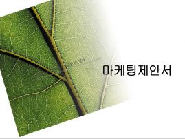 마케팅제안서-1페이지