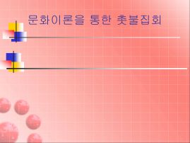 문화이론을 통한 촛불집회-1페이지