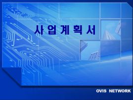 사업계획서(OVIS NETWORK)-1페이지