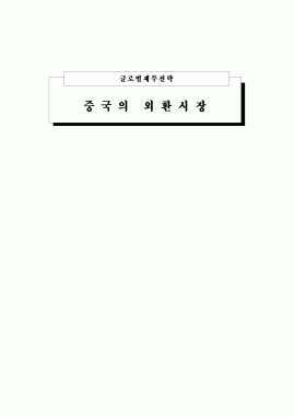 중국의외환시장-1페이지