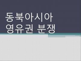 [사회과학] 동북아시아 영유권 분쟁-1페이지