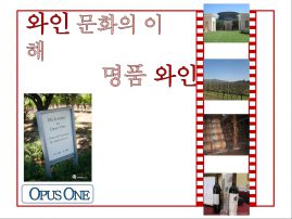 opus one 와인-1페이지