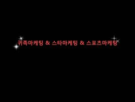 귀족마케팅 & 스타마케팅 & 스포츠마케팅-1페이지