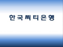 한국씨티은행-1페이지