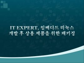 IT EXPERT, 임베디드 리눅스 개발 후 상용 제품을 위한 패키징-1페이지